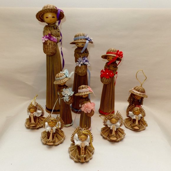 Union AASSI | Accents | Vintage Rush Dolls Straw Union Aassi Made In ...